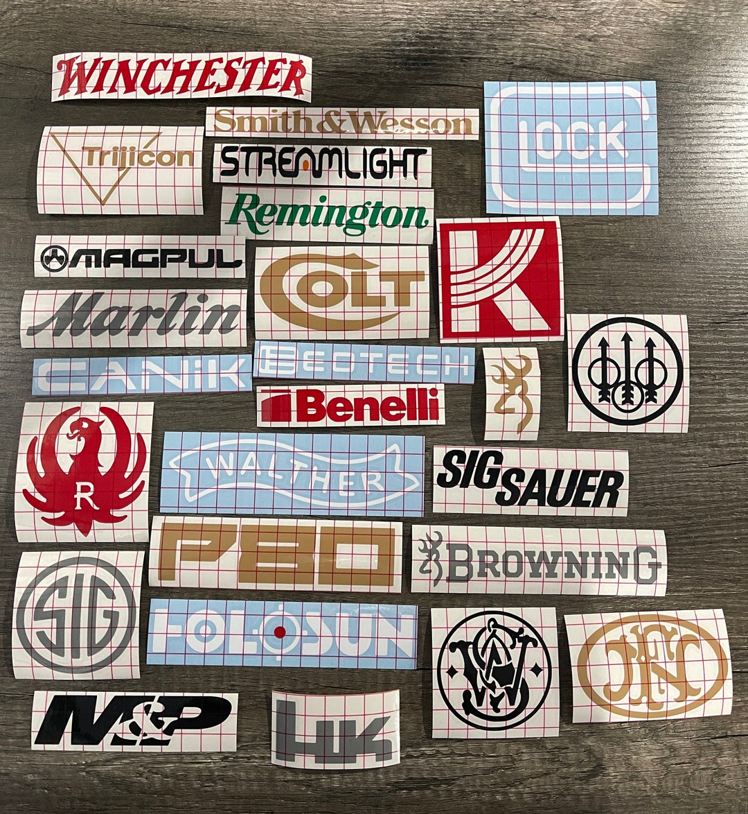 Lot of 26 Gun Safe Stickers / Toolbox Stickers / Truck Window Sticker ...