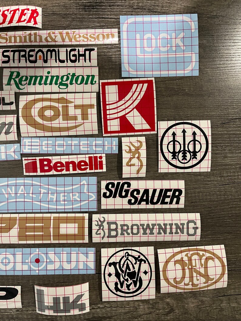 Lot of 26 Gun Safe Stickers / Toolbox Stickers / Truck Window Sticker ...