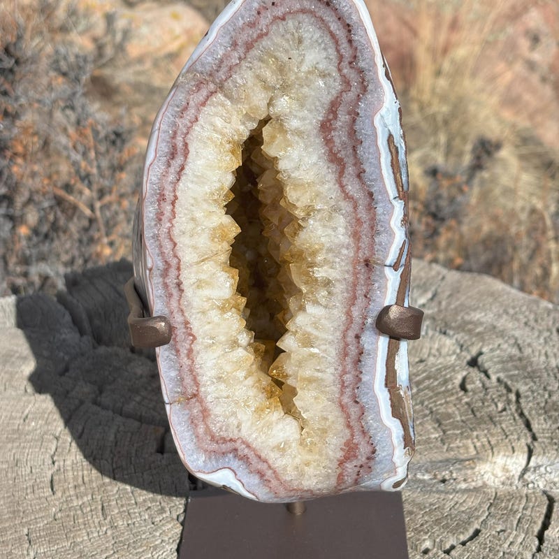 Citrine Geode - Etsy