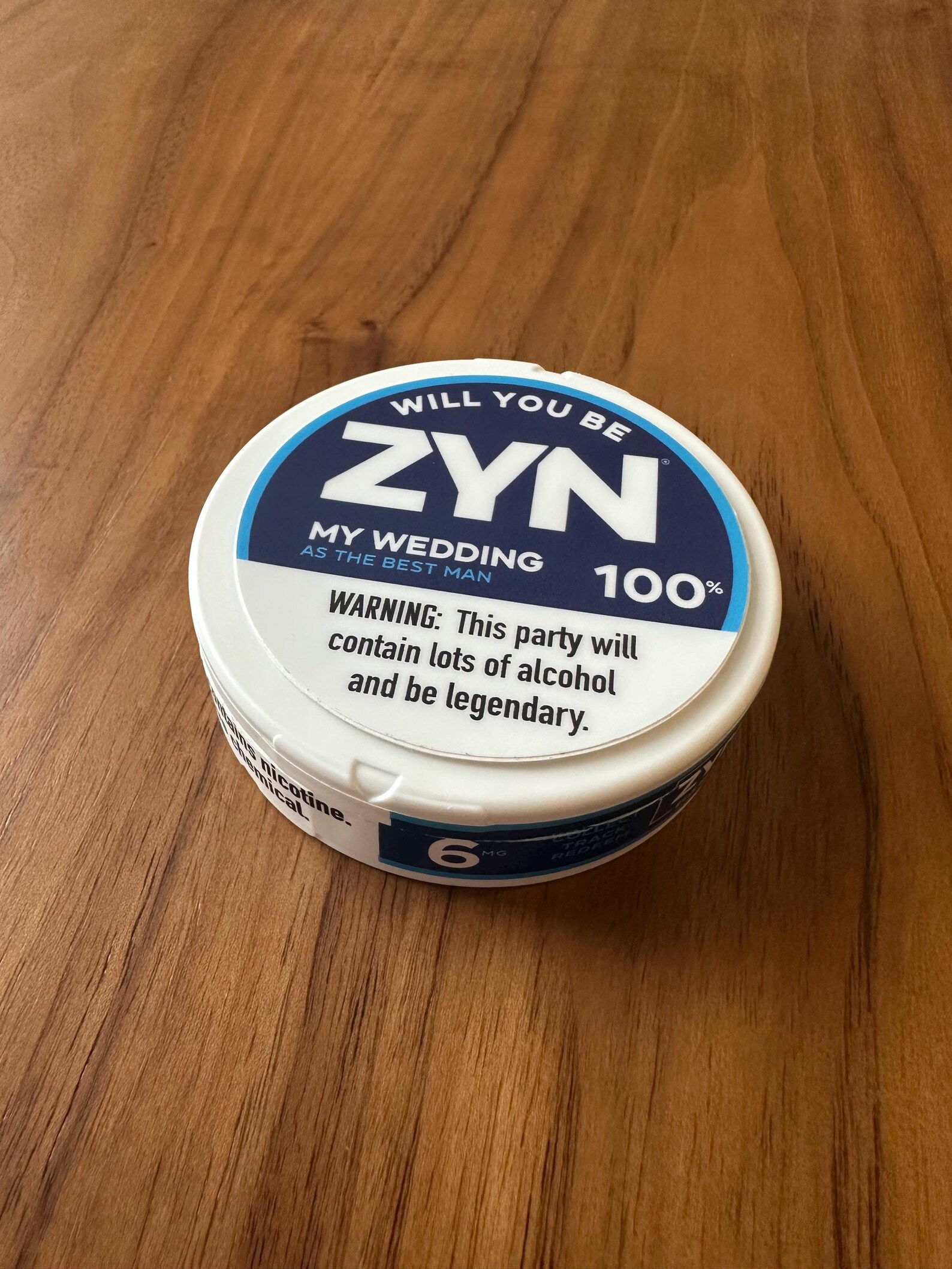 Best Man Sticker for Peppermint Zyn Tin / Groomsman Gift / Groomsmen ...