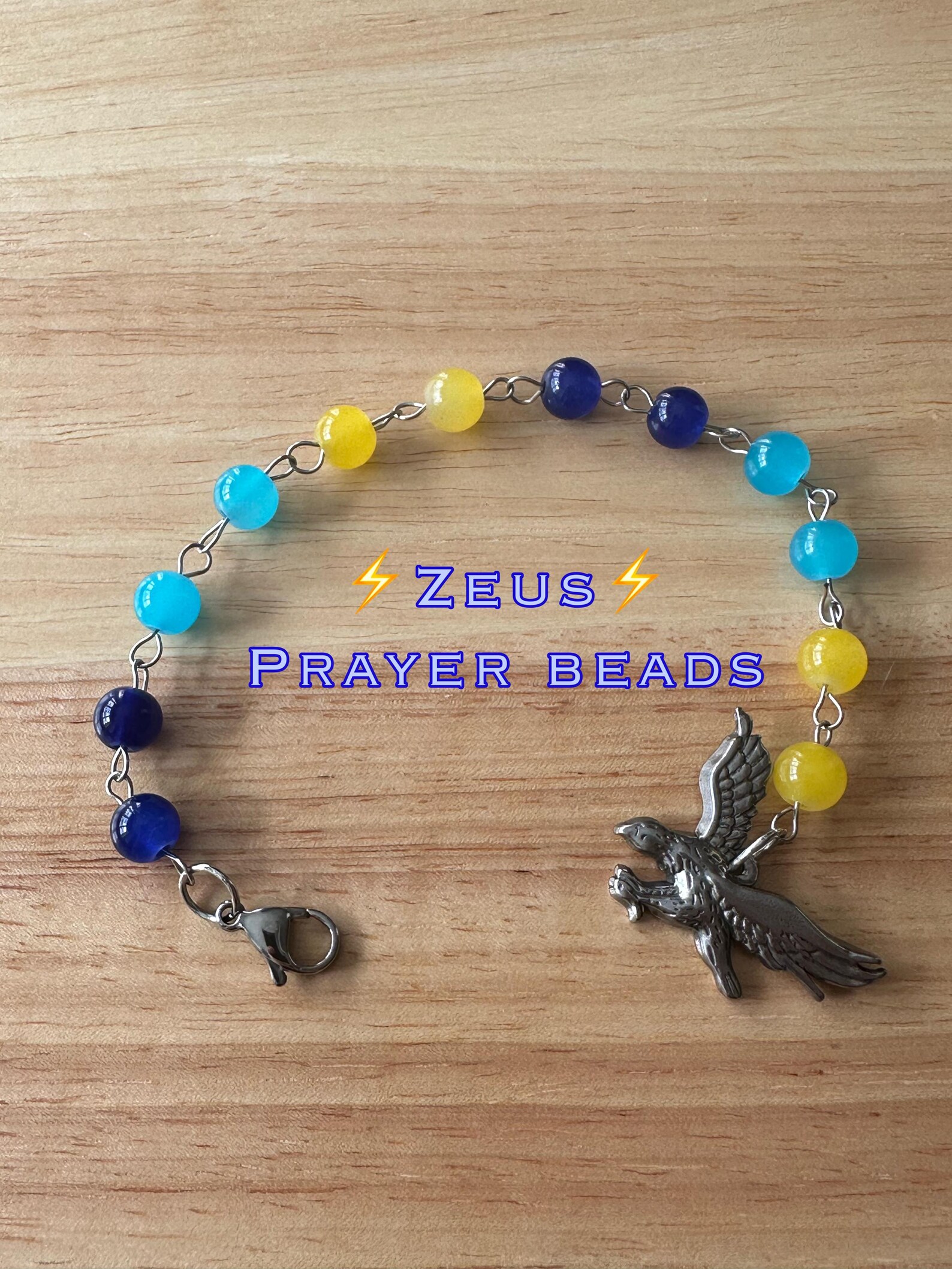 Zeus Prayer Beads - Greek God - Etsy