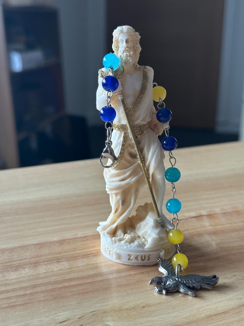Zeus Prayer Beads - Greek God - Etsy