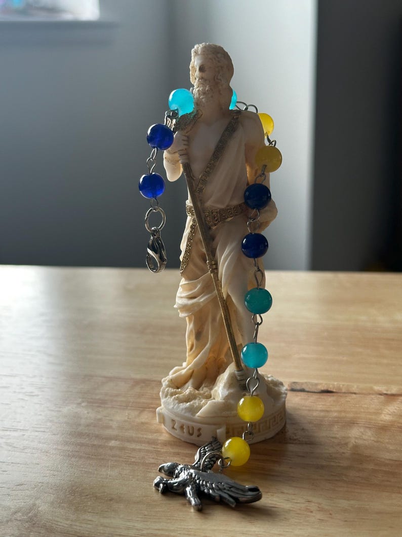 Zeus Prayer Beads - Greek God - Etsy