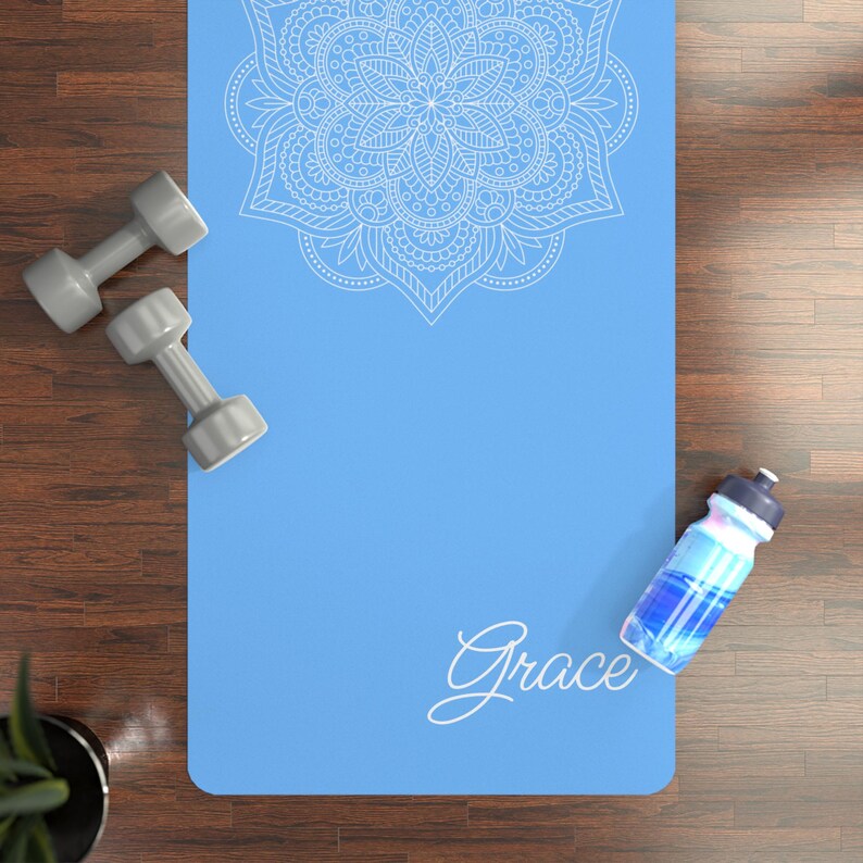 Personalized Yoga Mat Mandala Fitness Mat for Yoga Lovers Anti-slip ...