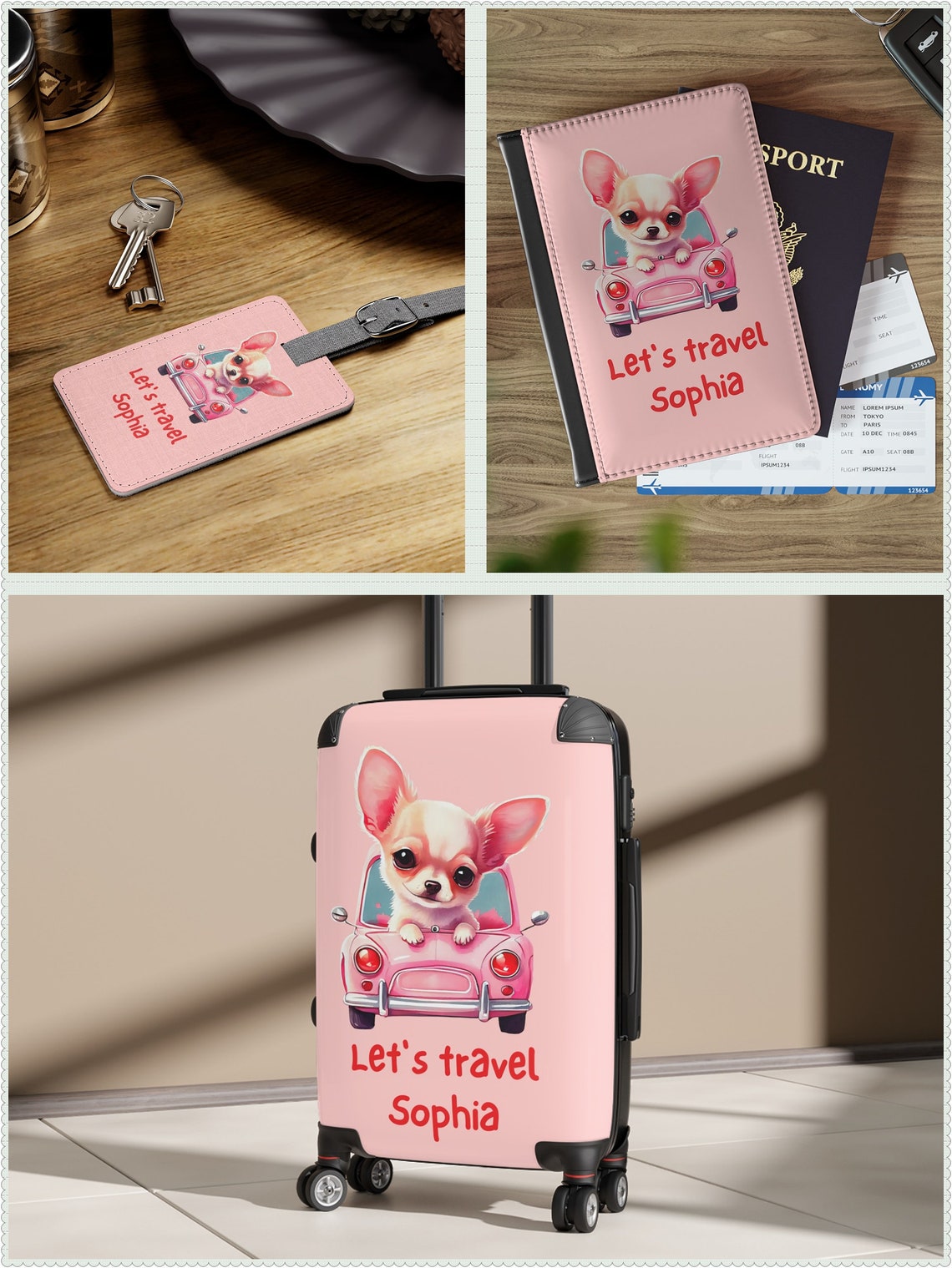 Custom Suitcase Tag for Kids Name Personalized Travel Luggage Tag ...