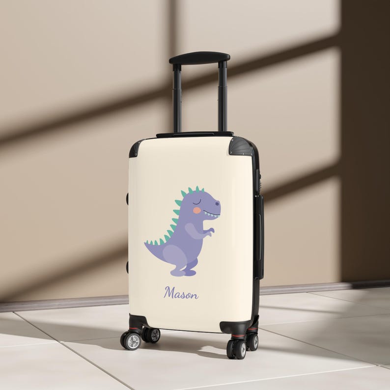 Dinosaur Personalized Suitcase Kids Luggage Set Kids Suitcase Name Gift ...