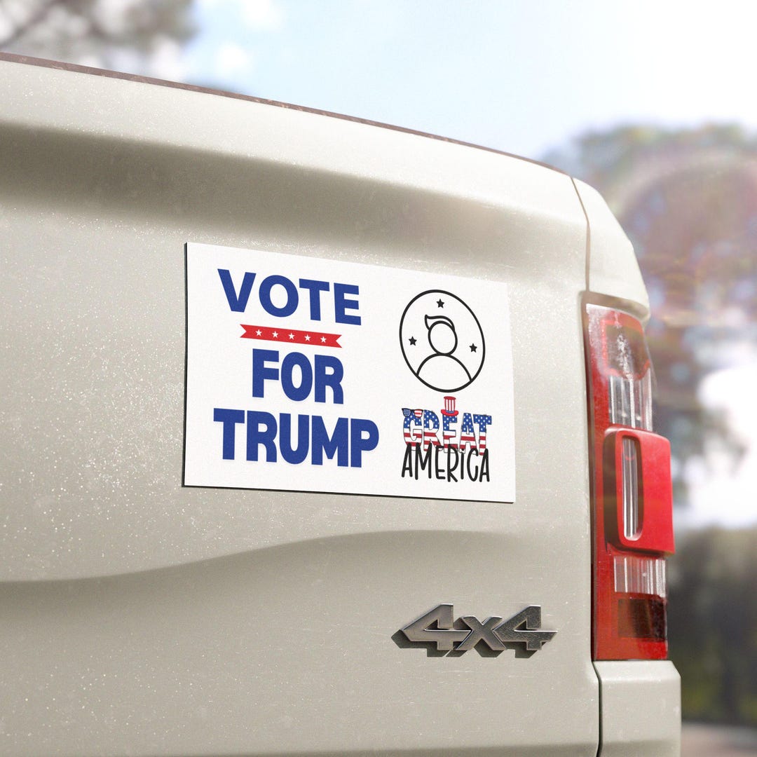 Trump 2024 Car Magnet Trump Fight Window Decal Trump Car Bumper Sticker ...