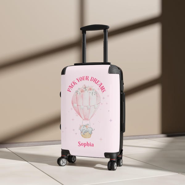 Pink Suitcase - Etsy