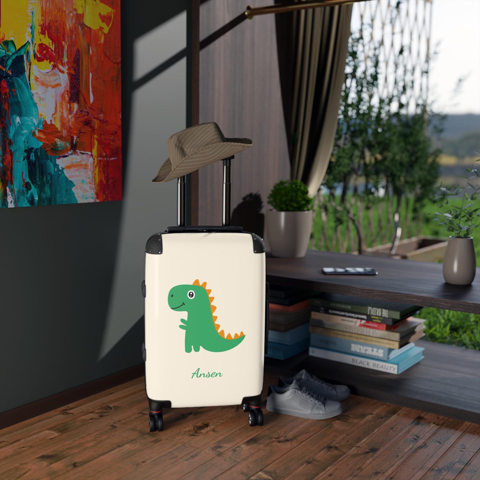 Dinosaur Personalized Suitcase Kids Luggage Set Kids Suitcase Name Gift ...