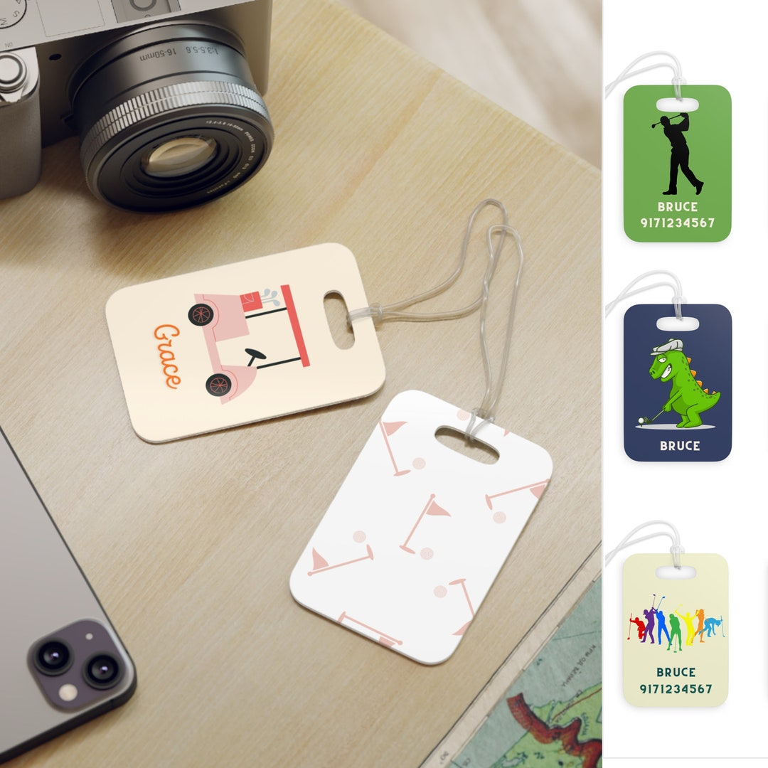 Golf Bag Tags Custom Golf Name Tag Golf Enthusiast Gift Kids Golf ...