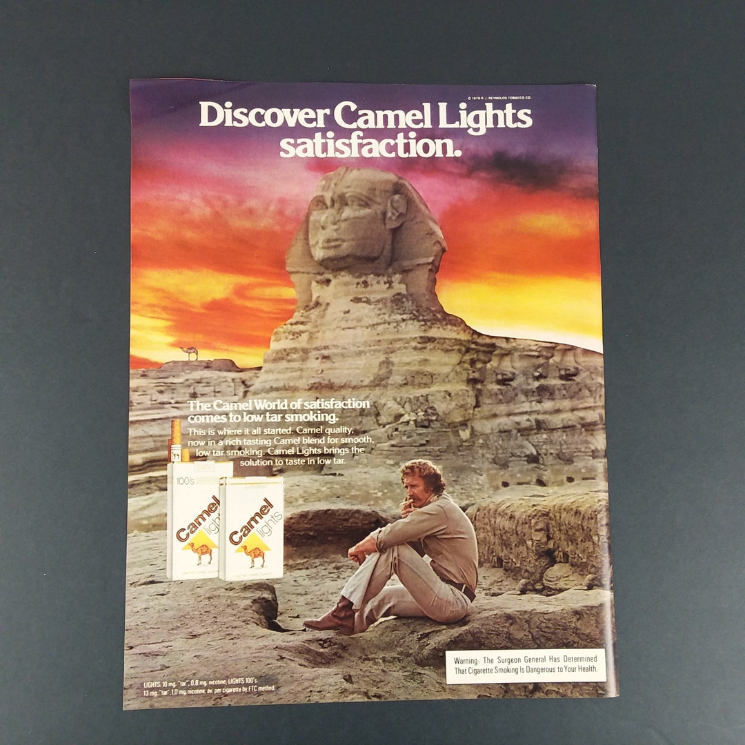 Vintage 1979 Camel Lights Cigarettes Magazine Print Ad Advertisement ...