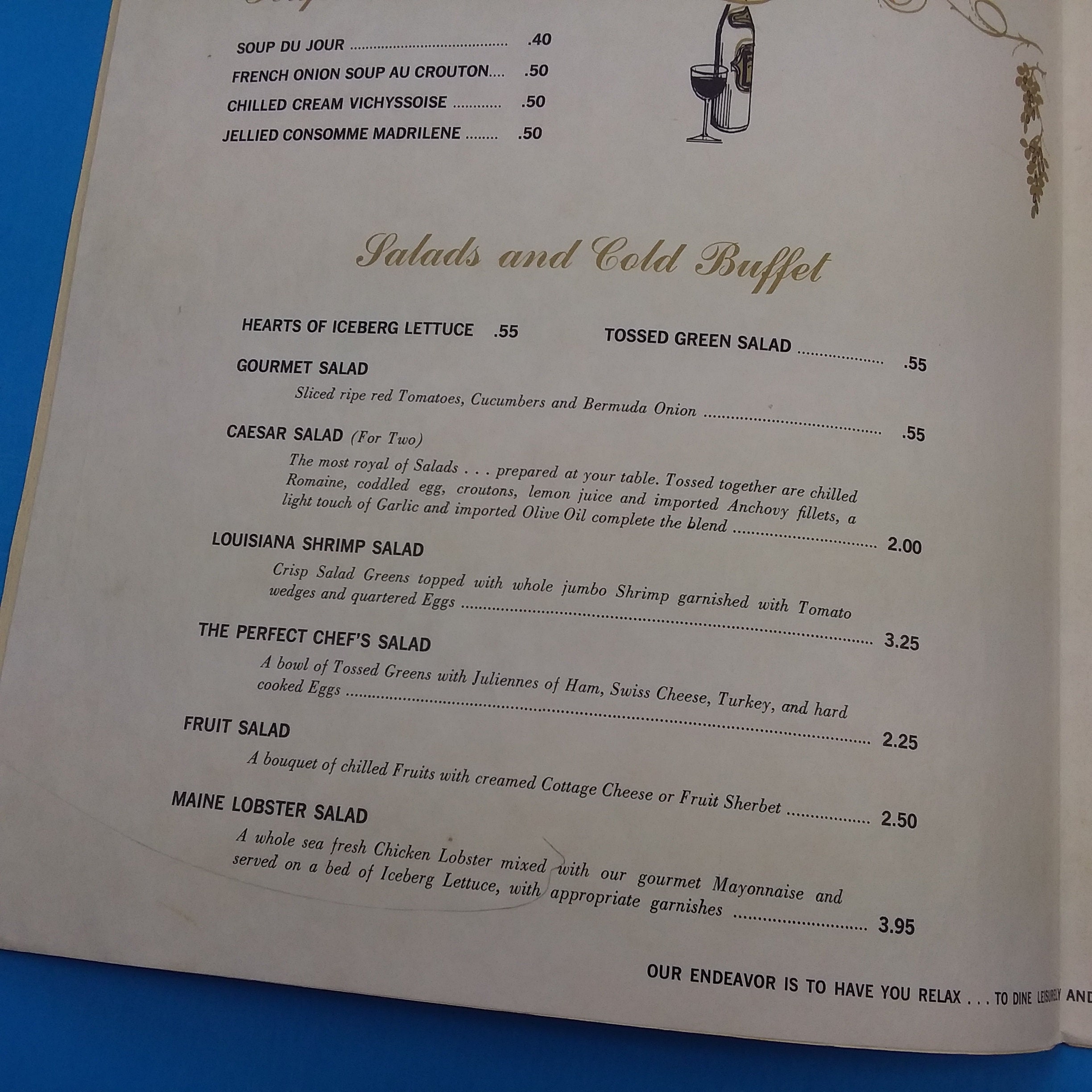 1950s Gourmet Dining Room Restaurant Dinner Menu Mid Century - Etsy