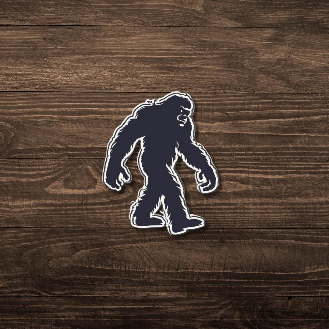 Bigfoot Silhouette Sticker Bigfoot Water Bottle Sticker for Bigfoot ...