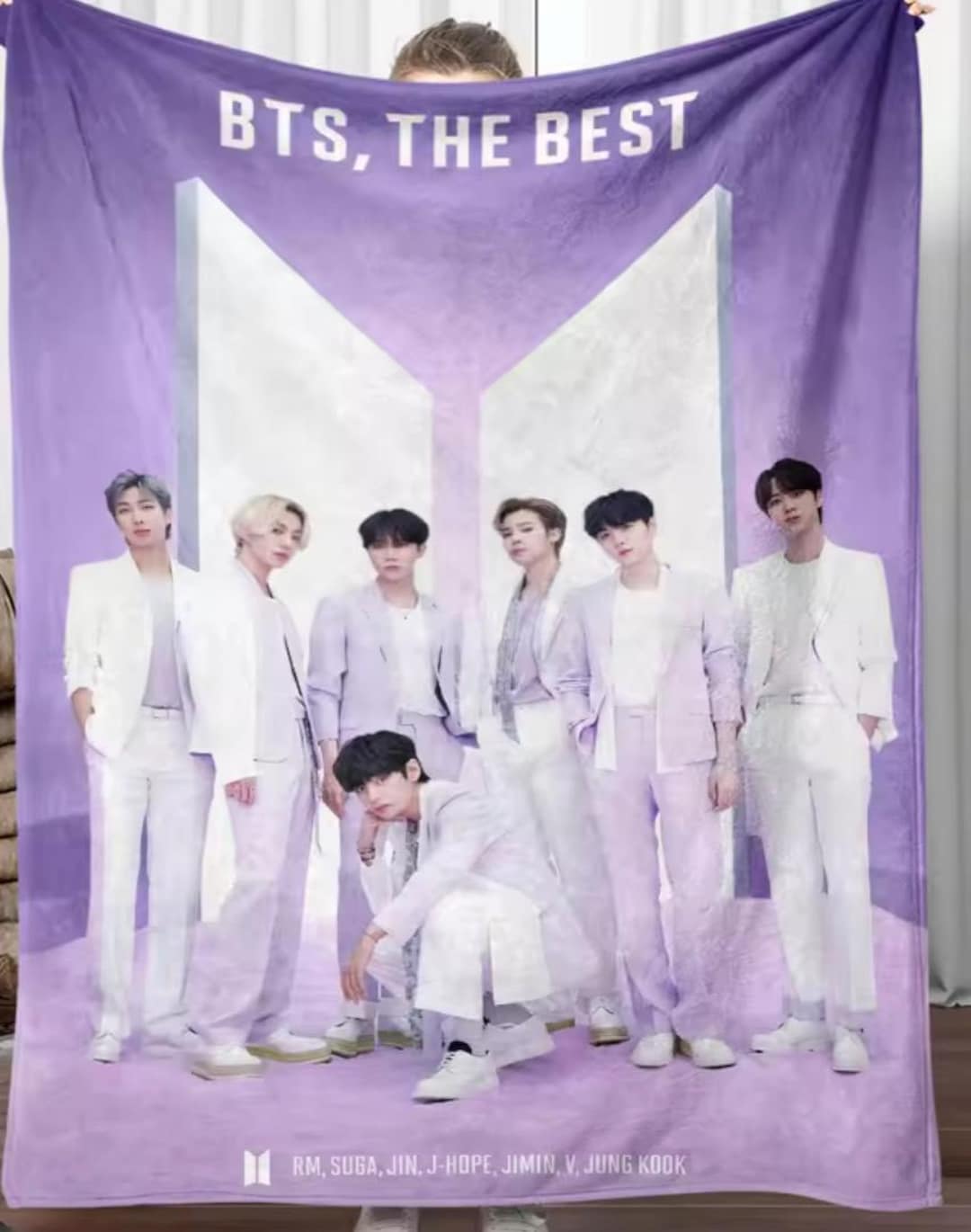 BTS Inspired Blanket | Bts Merch | Bts | Suga | Blankets | RM | Jin ...