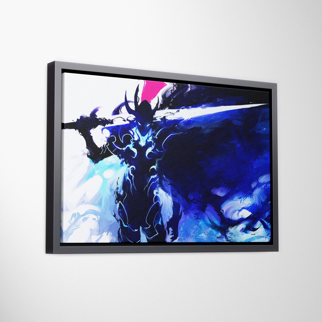 Solo Leveling Anime Igris the Red Knight Canvas Decor, Knight Commander ...