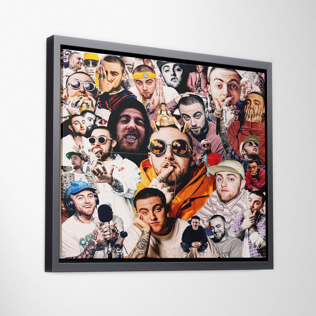 Mac Miller Collage Art, Mac Miller Tribute Limited Edition Poster, Mac ...