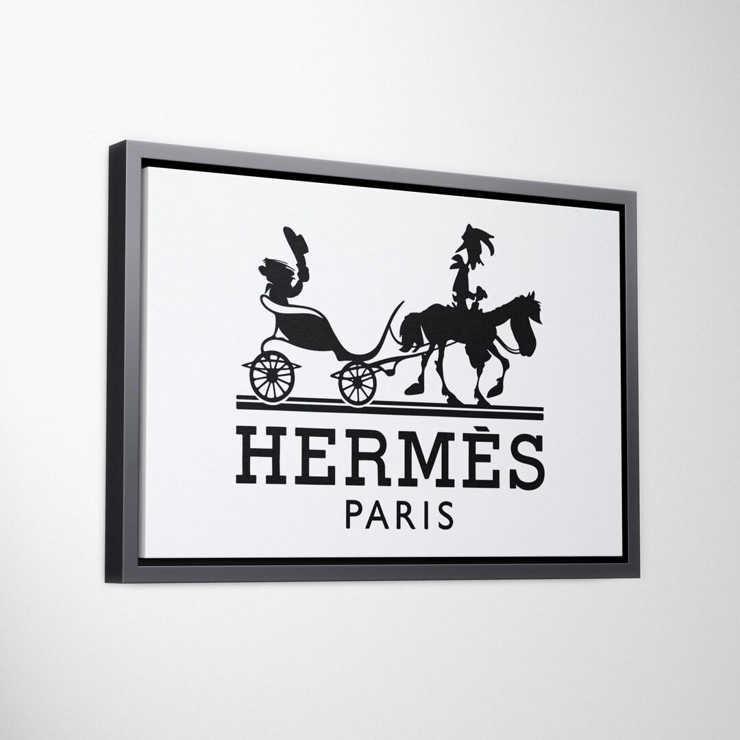 Hermes Painting, Pop Art Style Hermes Logo Lucky Luke Canvas Wall Decor ...