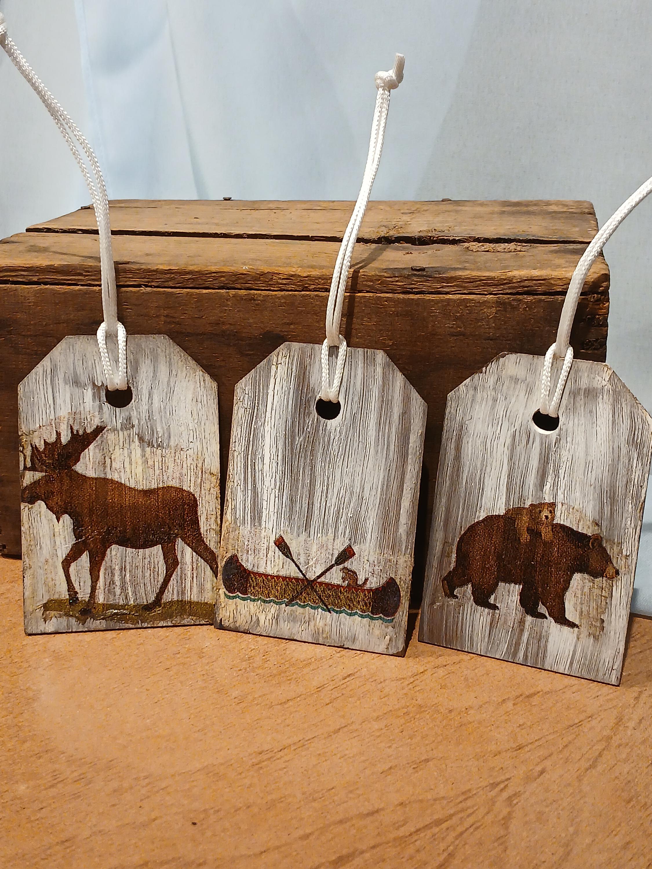 Gift Tags! Wood Style Gift Tags With a Reuseable Feature. Decoupage ...
