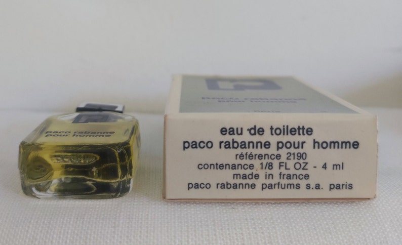 Paco Rabanne Pour Home, Perfume, Miniature 4ml, Eau De Toilette ...