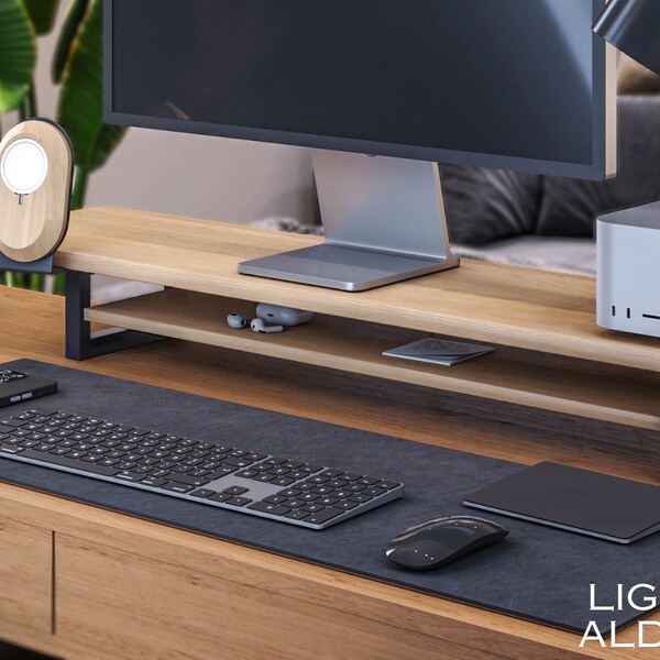 Wood Monitor Stand - Etsy