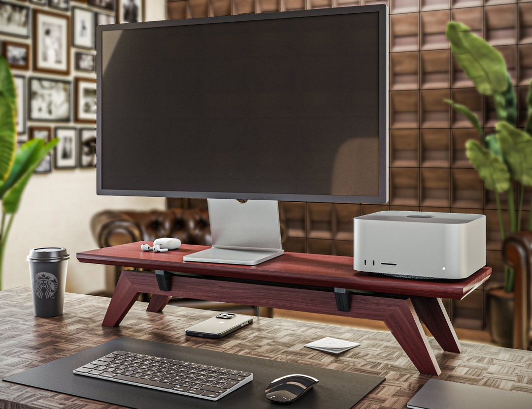 Computer Monitor Riser Luxury Monitor Stand Retro Style Home and Office ...