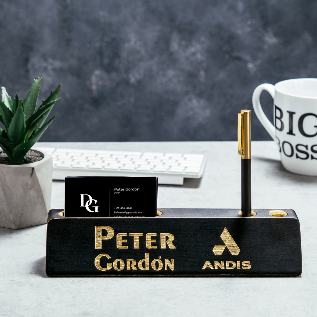 Desk Name Plate, Custom Name Sign, Personalized Wood Desk Name ...