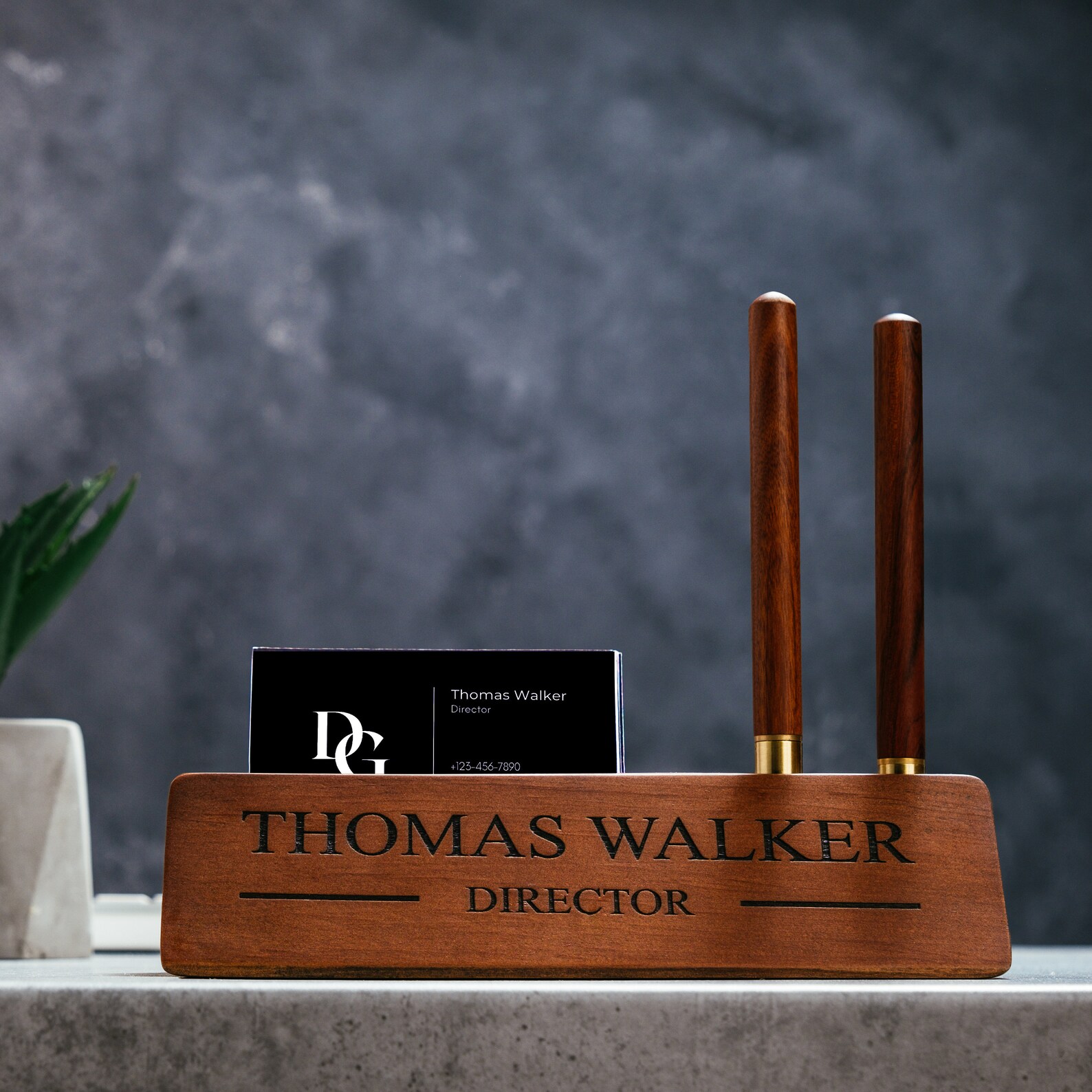 Premium Desk Name Plate, Custom Name Sign, Personalized Wood Desk Name ...