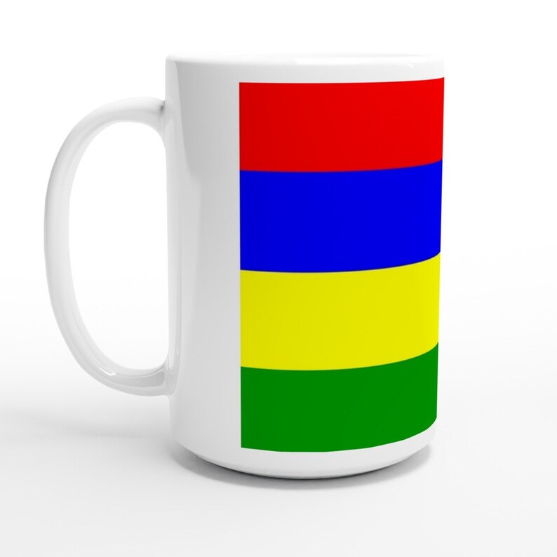 Mauritius Country Pride Flag Gift Mug 15oz Ceramic Mug - Etsy