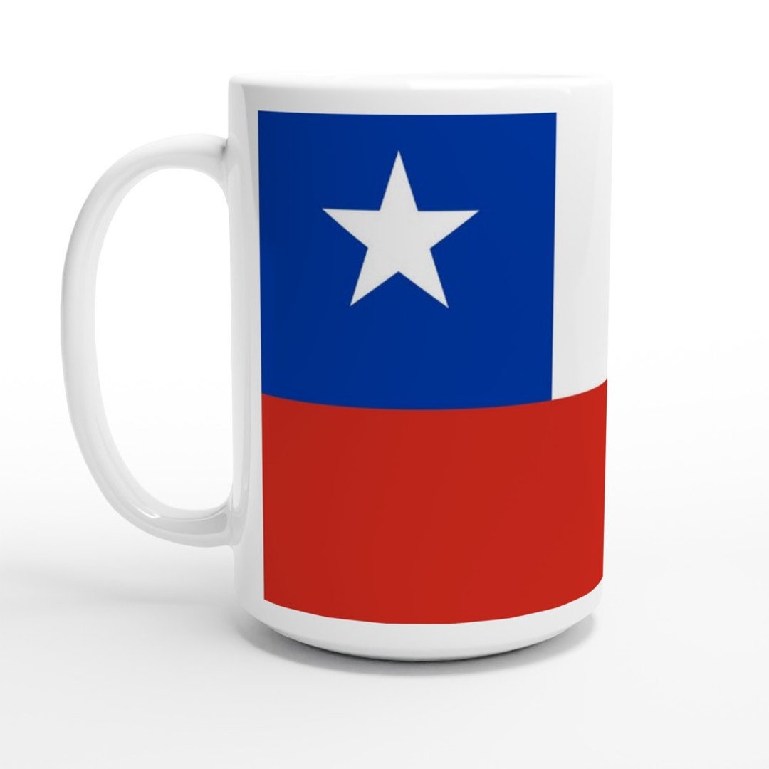 Chile Country Pride Flag Gift Mug 15oz Ceramic Mug - Etsy