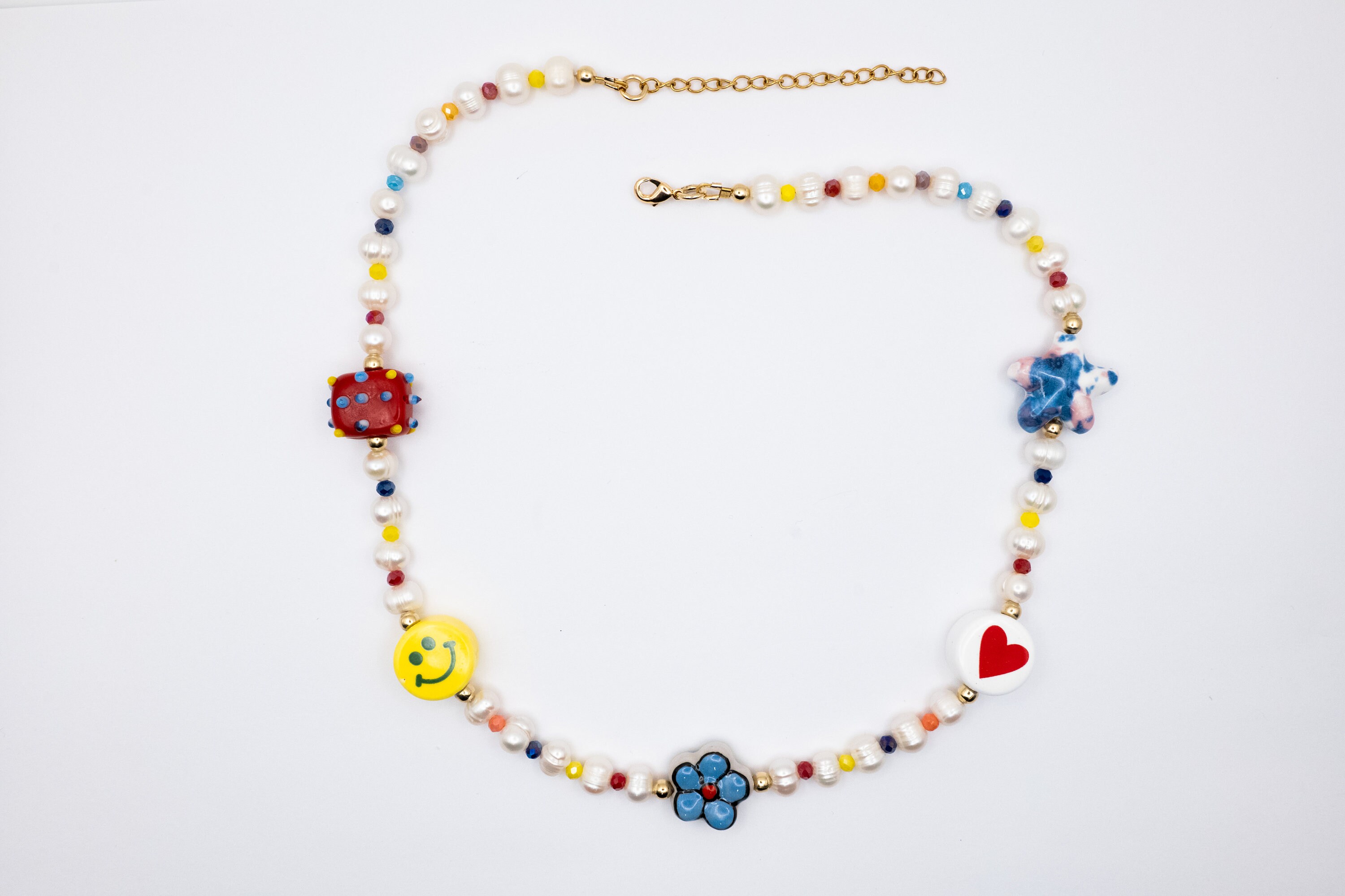 Smiley Face Pearl Necklace Smile Face Jewelry Pearl Necklace Freshwater ...