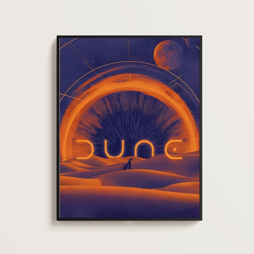 Dune Poster, Dune Wall Art, Dune Movie Art Print, Vintage Dune Poster ...