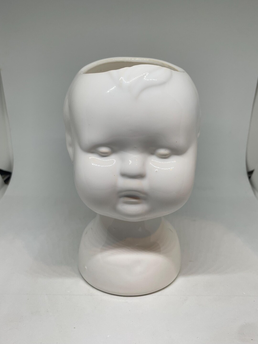 Vintage Porcelain Doll Head Flower Vase - Etsy
