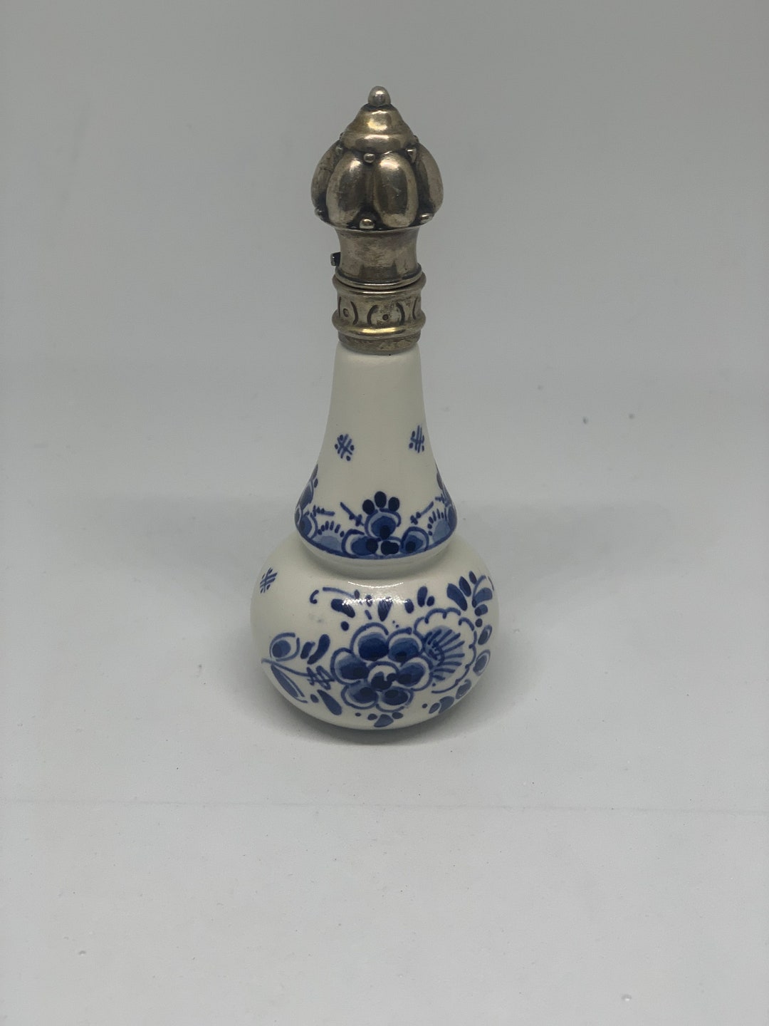 Delfts Blue Perfume Bottle Silver Cap - Etsy