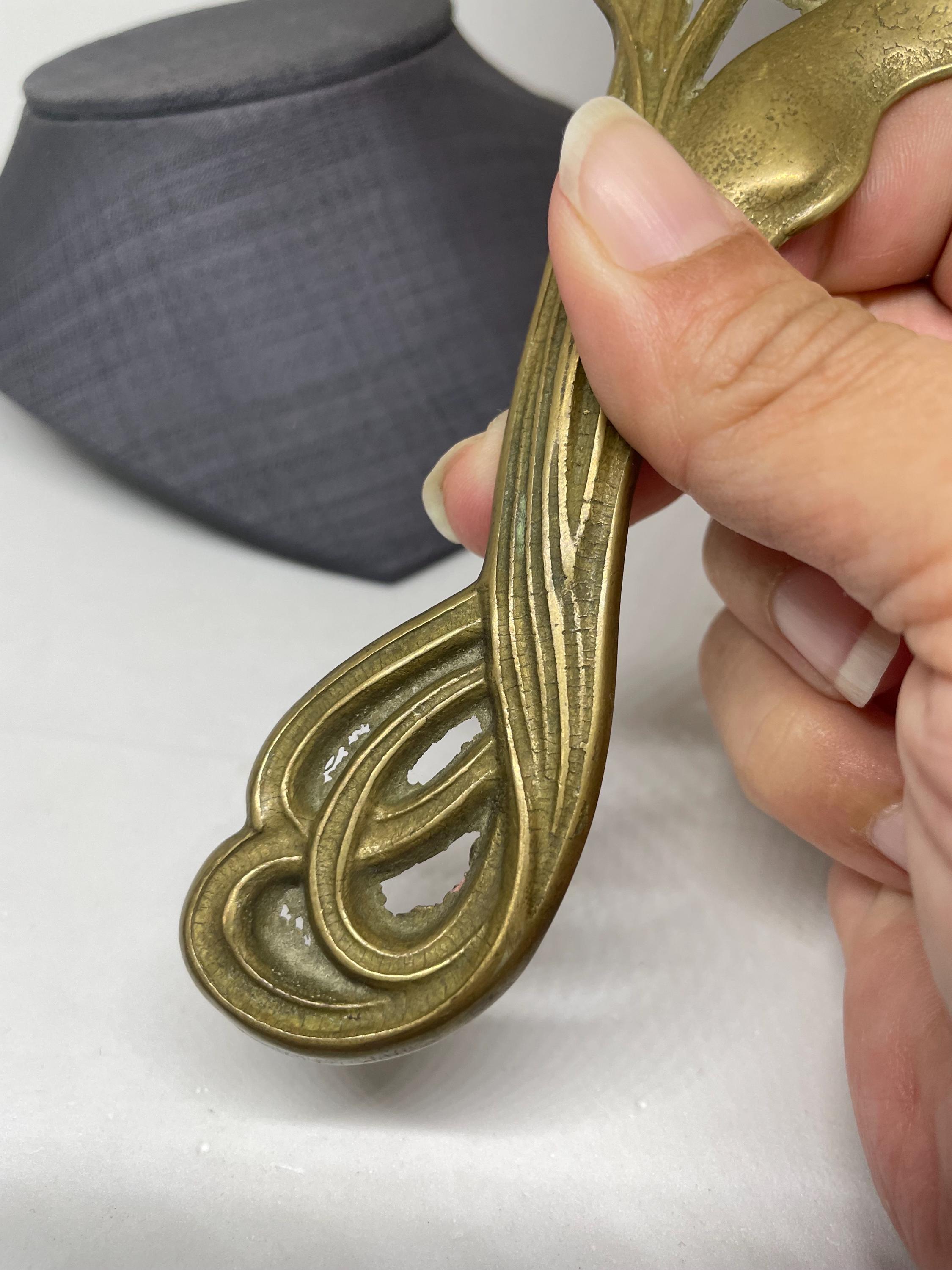Vintage Brass Art Nouveau Style Hand Mirror Frame. PROJECT - Etsy
