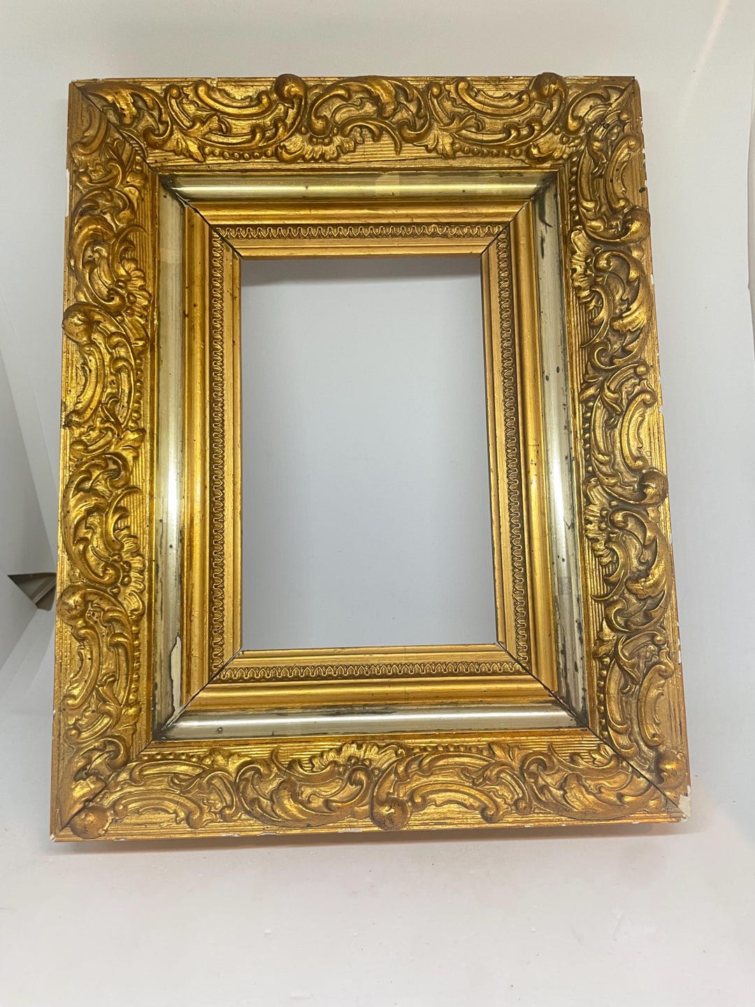 Vintage Gilded Baroque Wood Pocture Frame. AS IS - Etsy