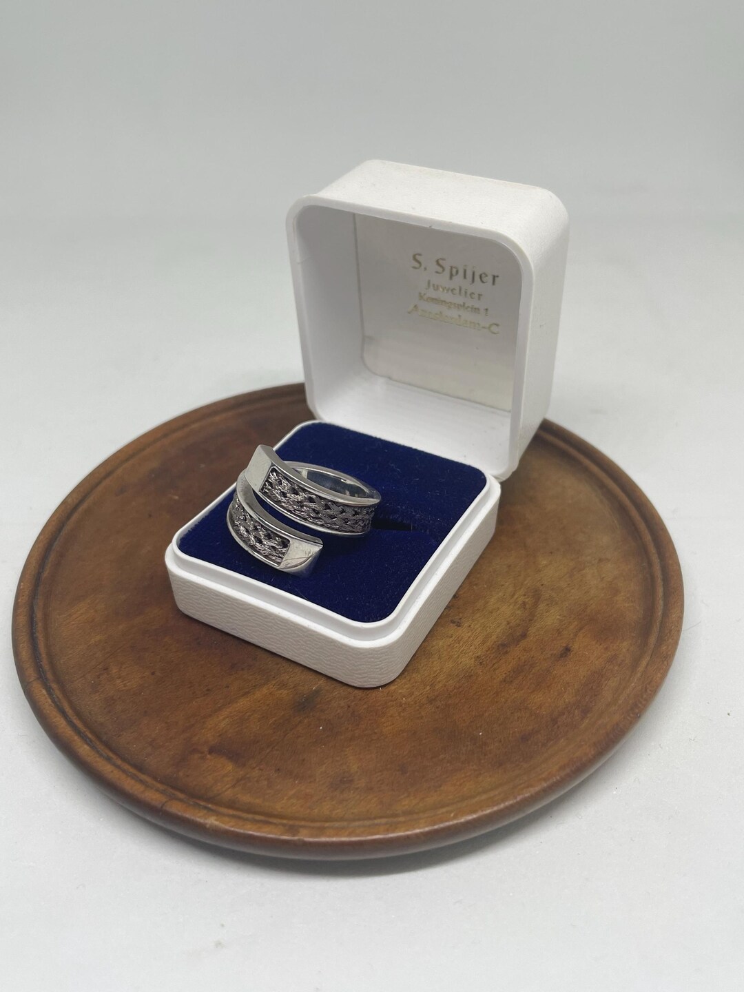 Modern Calgaro Italian Designer Silver Ring Silver Mesh - Etsy