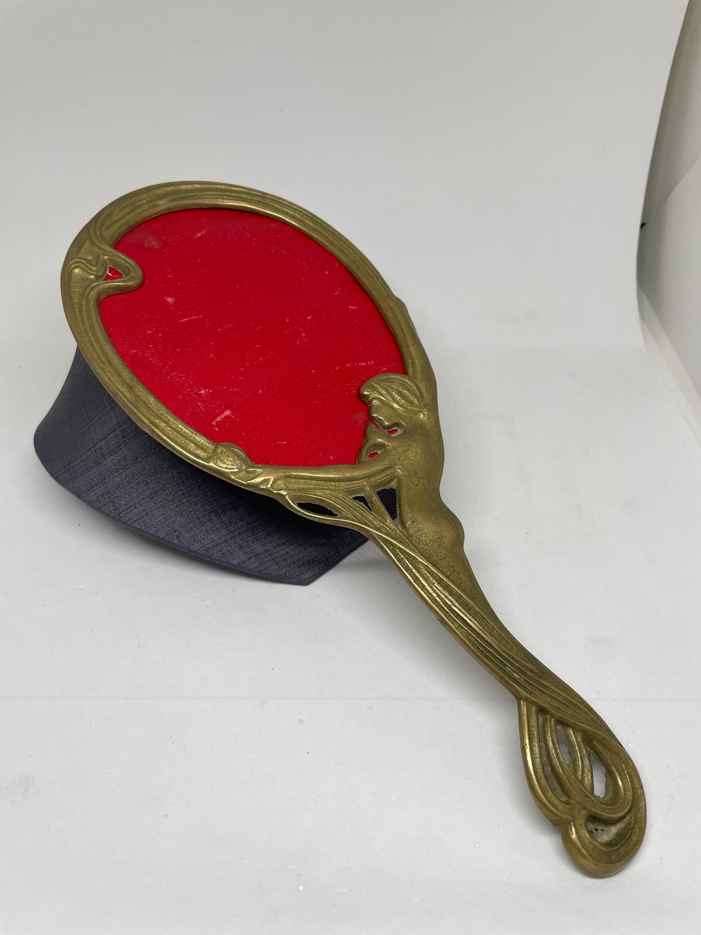 Vintage Brass Art Nouveau Style Hand Mirror Frame. PROJECT - Etsy