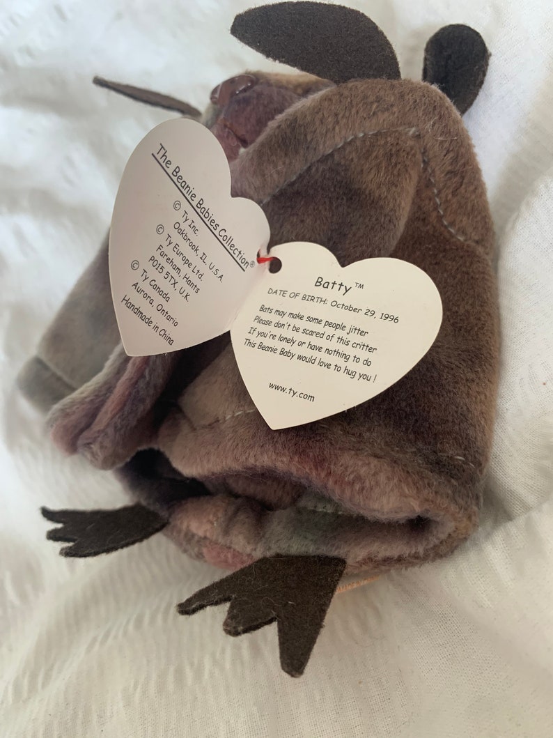 Rare Vintage Batty Tie Dye TY Beanie Baby - Etsy
