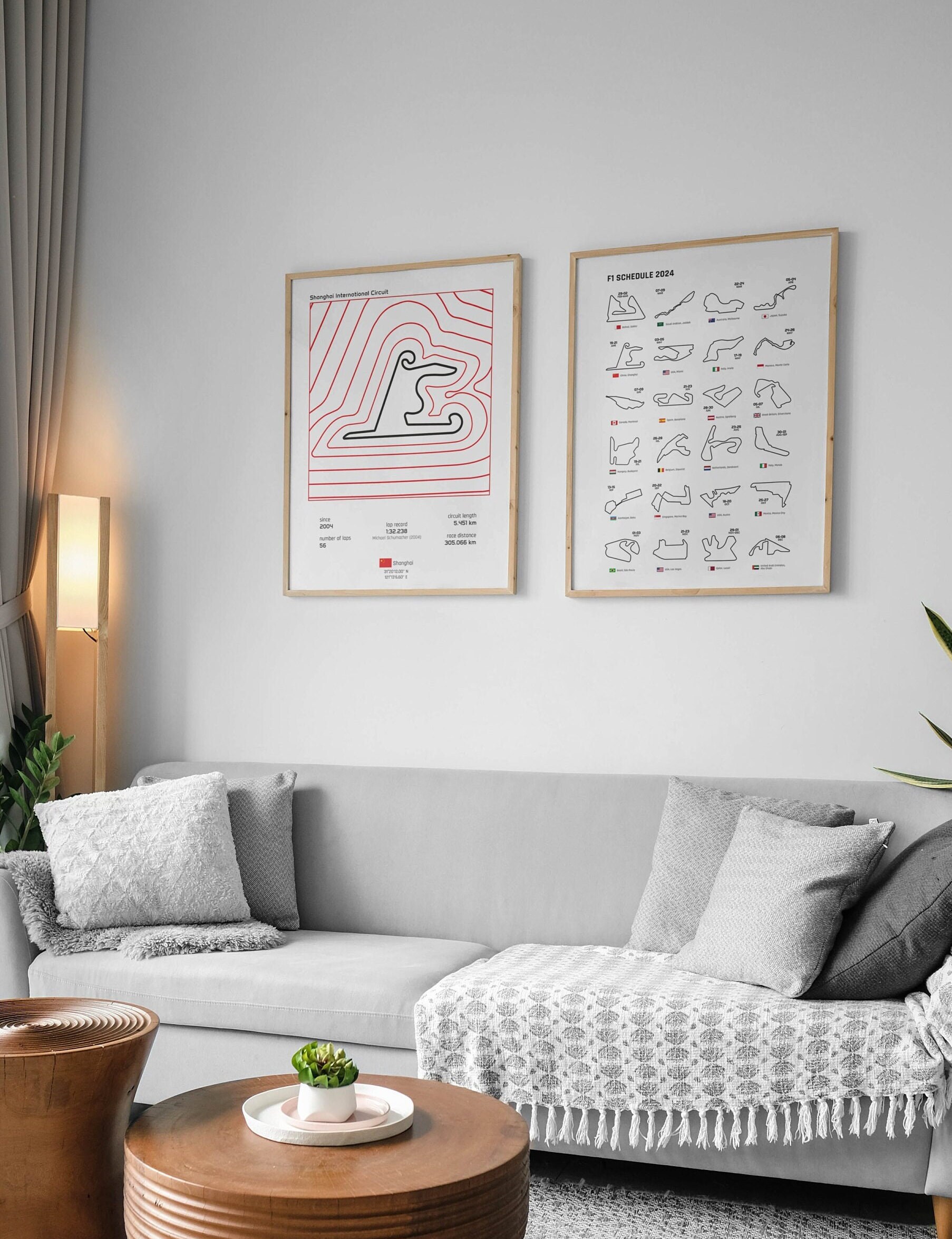 Formula 1 Sanghai International Circuit Poster F1 Printable Wall Art ...