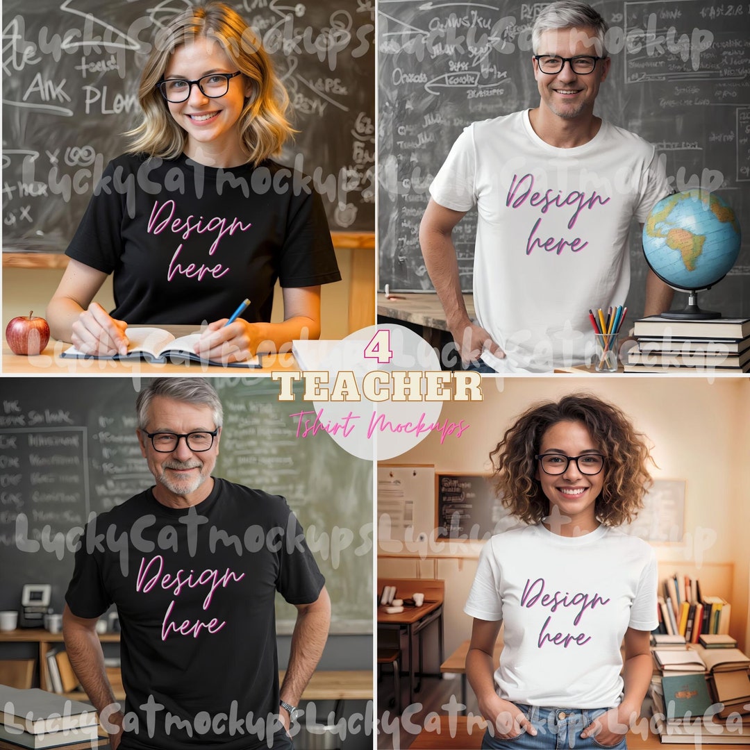 Teacher T-shirt Mockups, Classroom Mockups (digital Download) - Etsy