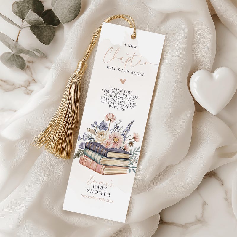 Baby Shower Bookmarks - Etsy