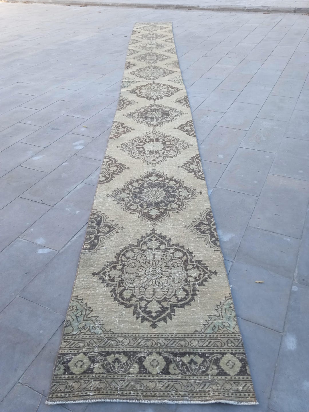 Oushak Runner 24ft, Long Runner Turkish, 20 21 22 Stair Runner, Rug ...