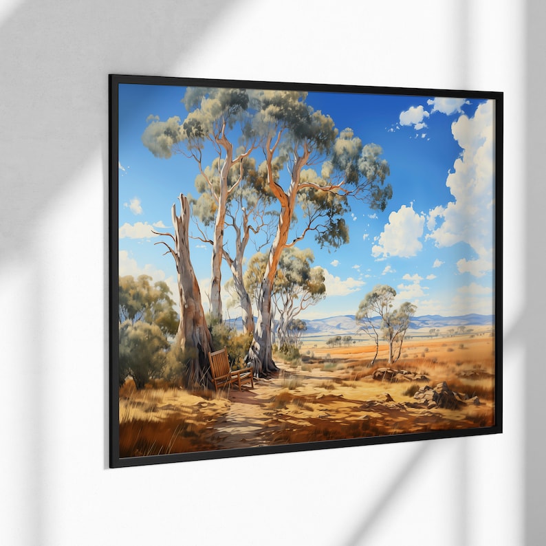 Australian Outback Painting - Australian Landscape Image in Oil ...