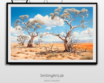 Australian Outback Painting - Australian Landscape Image in Oil ...