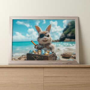 Easter Bunny Pirate - Beach Party Rabbit - Decor for Kids - Happy ...