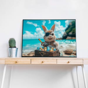 Easter Bunny Pirate - Beach Party Rabbit - Decor for Kids - Happy ...