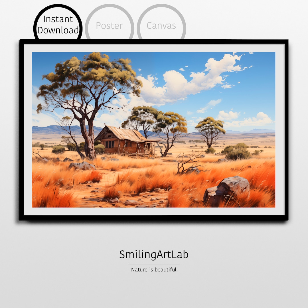 Australian Outback Painting - Australian Landscape Image in Oil ...