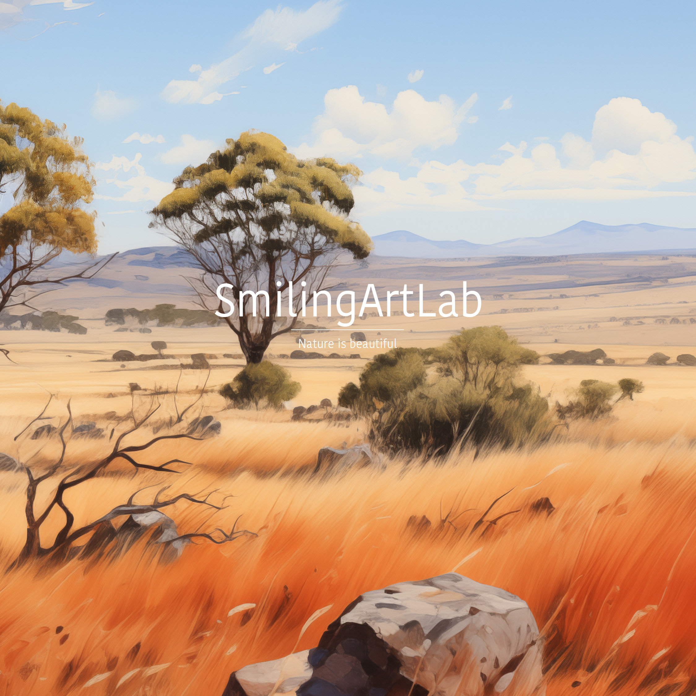 Australian Outback Painting - Australian Landscape Image in Oil ...