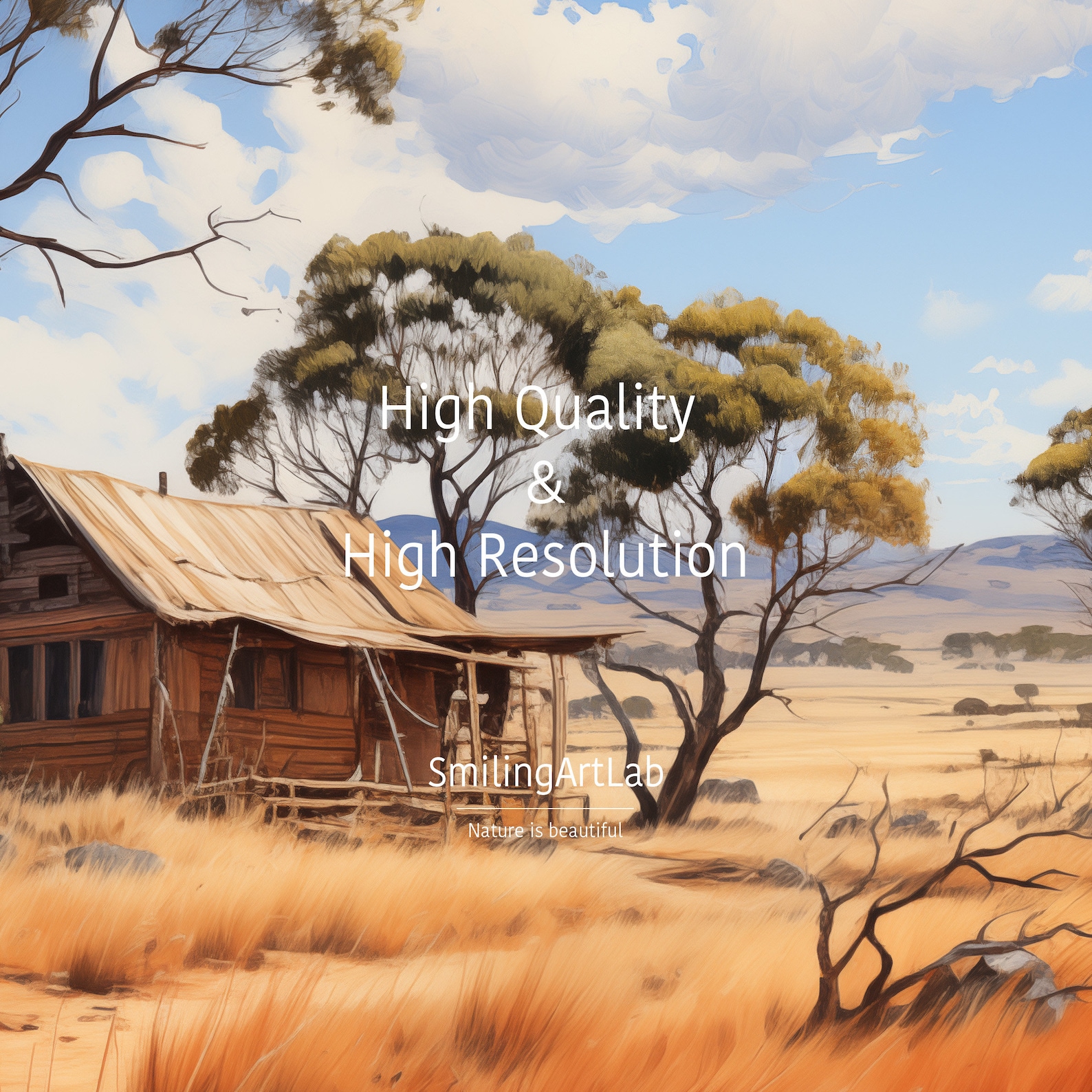 Australian Outback Painting - Australian Landscape Image in Oil ...