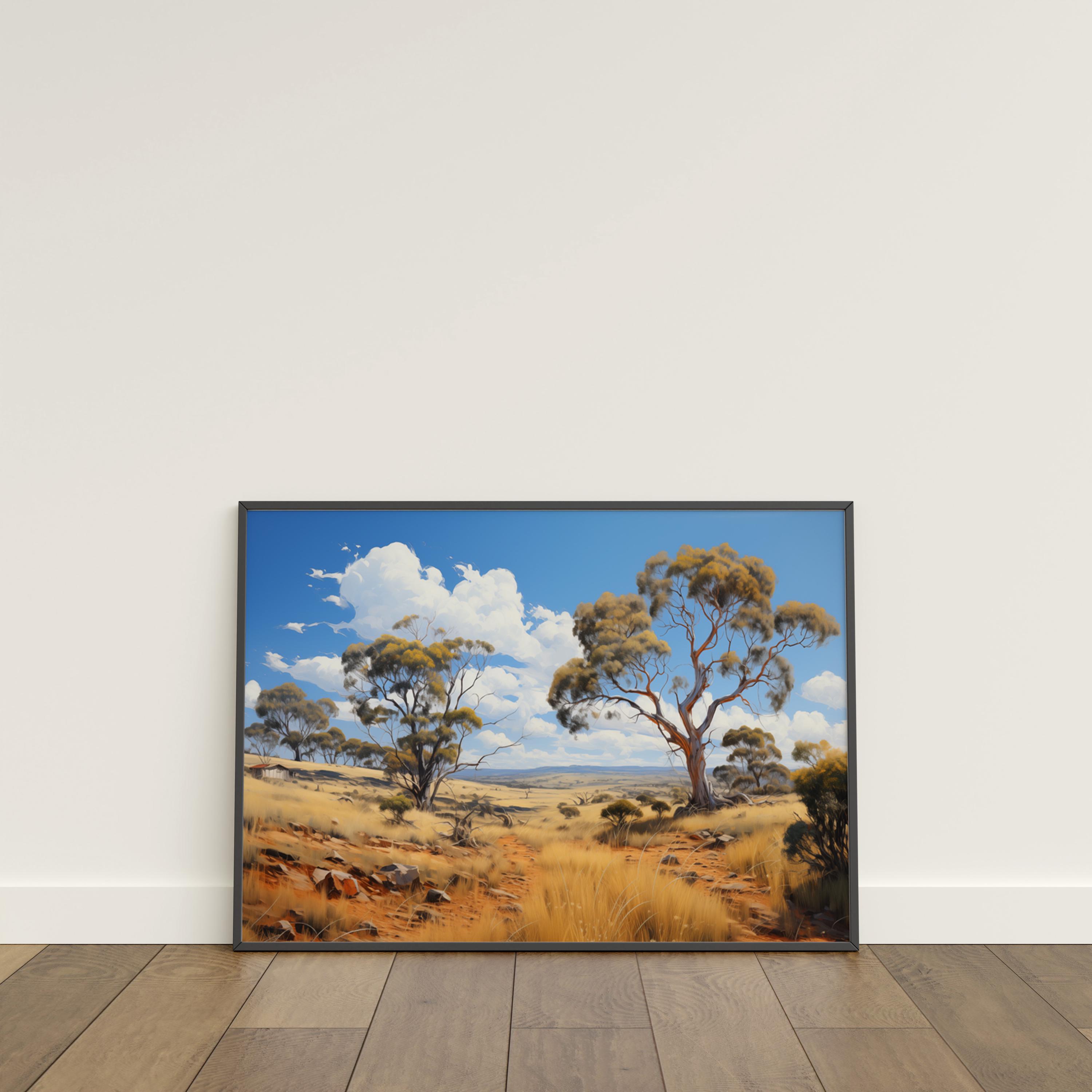Australian Outback Painting Australian Landscape in Oil Painting Style ...